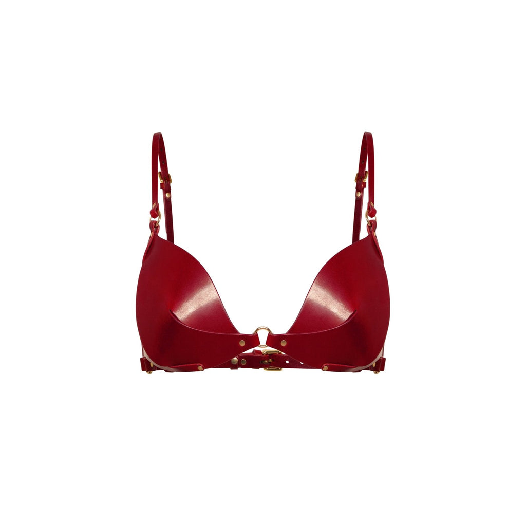 Buy Red Bra ASTREA | Premium Leather Bra by restrict – Restrict